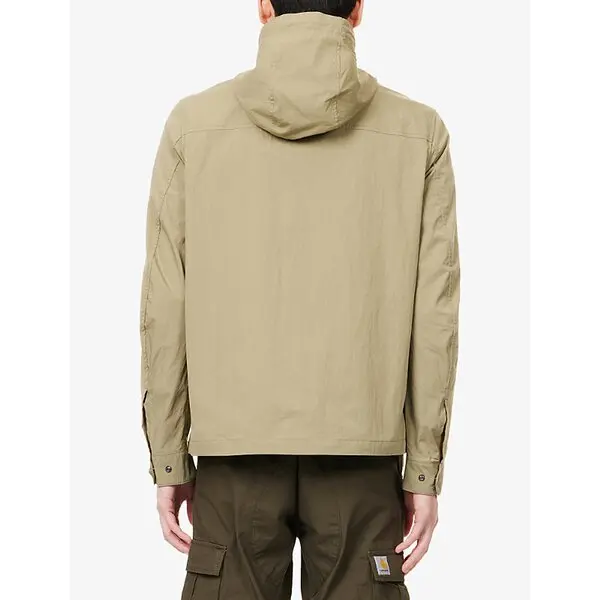Belstaff Hooded Logo-patch Cotton-blend Jacket