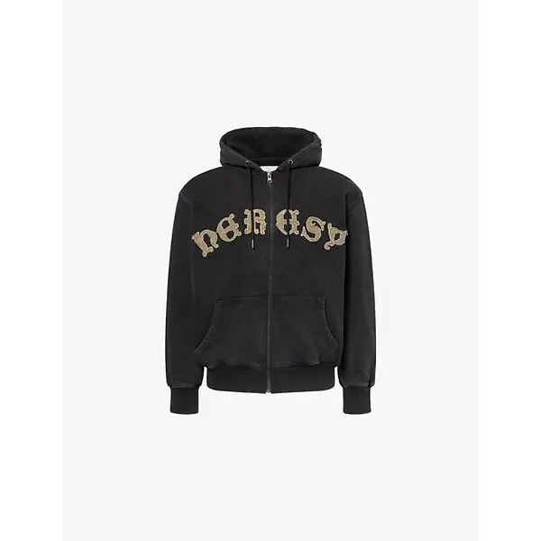 HERESY Celtic Embroidered-logo Cotton Hoodie