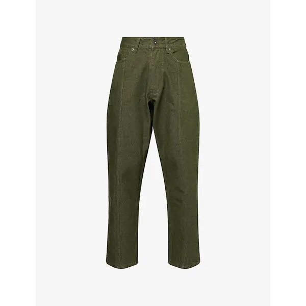 HERESY Alga Wide-leg Denim Jeans - Green