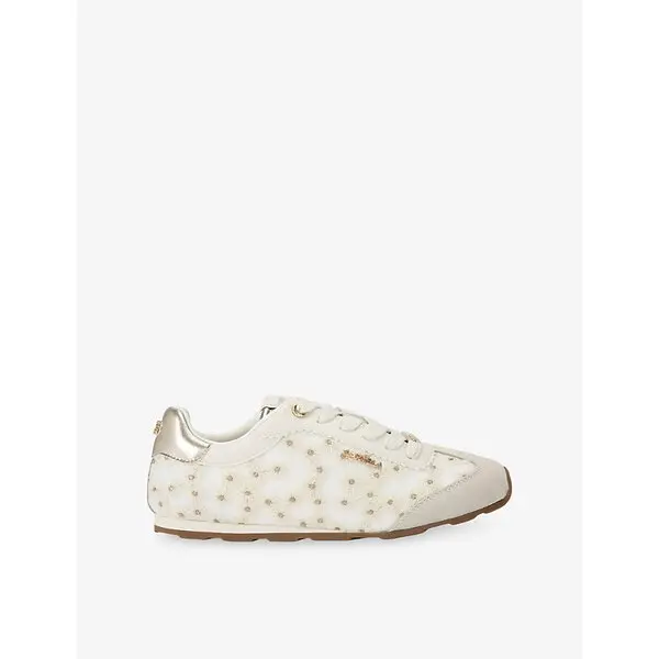 Carvela Tivoli Daisy Mesh And Suede Trainers