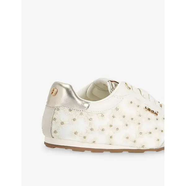 Carvela Tivoli Daisy Mesh And Suede Trainers