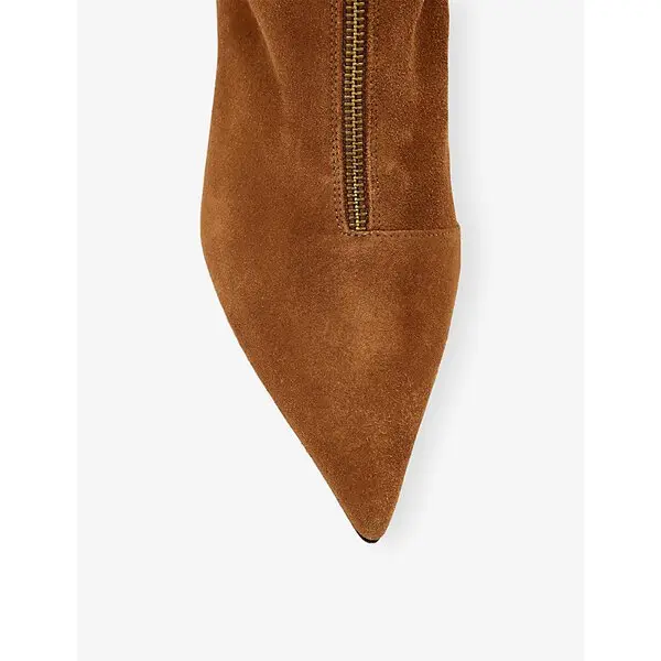 ALLSAINTS Natasha Suede Heeled Ankle Boots