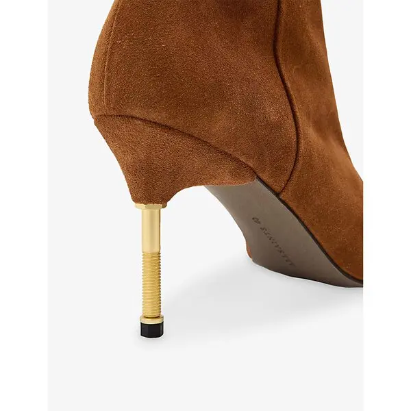 ALLSAINTS Natasha Suede Heeled Ankle Boots