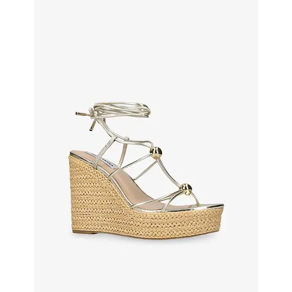 Steve Madden Faux-leather Wedge Sandals