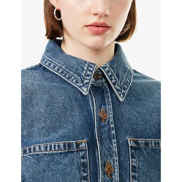 AGOLDE Wilma Mini Denim Shirt Dress - Form