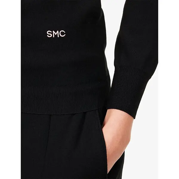 Stella McCartney Logo-embroidered Compact-knit Top