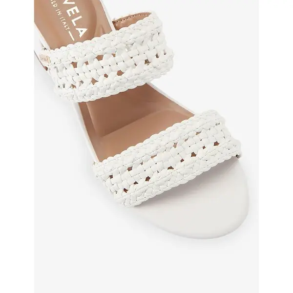 Carvela Portofino Faux-leather Heeled Sandals - White