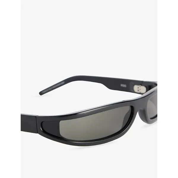 Rick Owens Fog Rectangular-frame Acetate Sunglasses