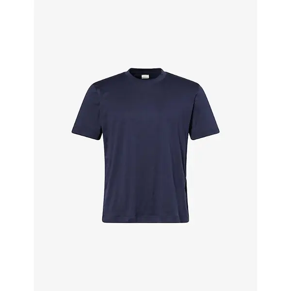 Eleventy Iconic Crewneck Cotton-blend T-shirt Xxl - Blue