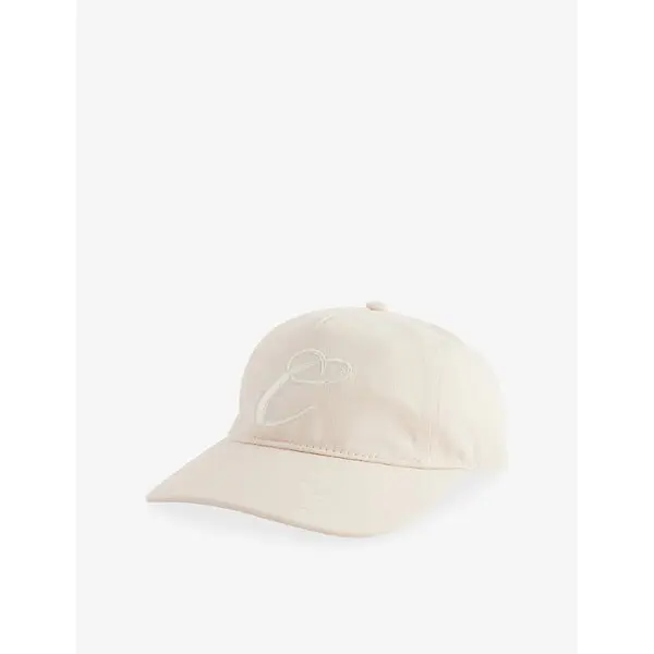 THE COUTURE CLUB Logo Embroidered Cotton Cap - Off White