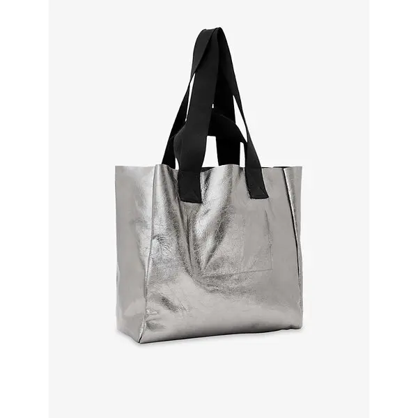 ALLSAINTS Izzy Metallic-leather Tote Bag
