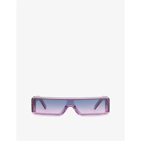 Rick Owens Gethshades Rectangular-frame Acetate Sunglasses