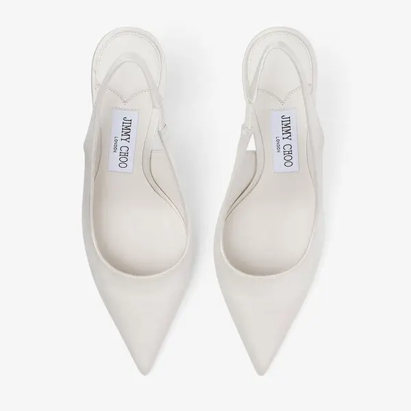 JIMMY CHOO Love 85 Satin Slingbacks - Neutral