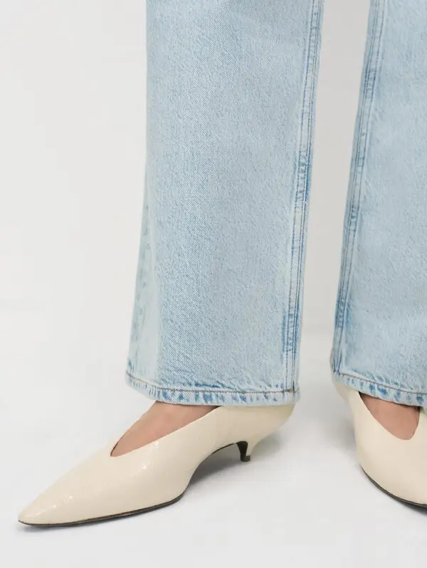 REFORMATION Calista Kitten Heel Pump - Ivory