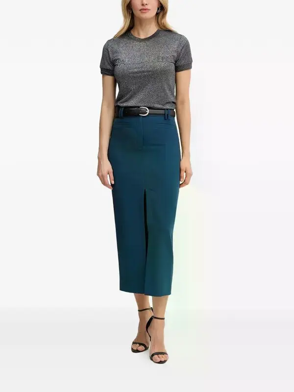 Patrizia Pepe Slit Midi Skirt