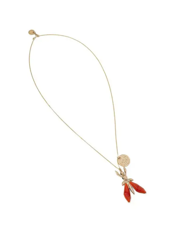 Patrizia Pepe Fly Pendant Necklace - Gold