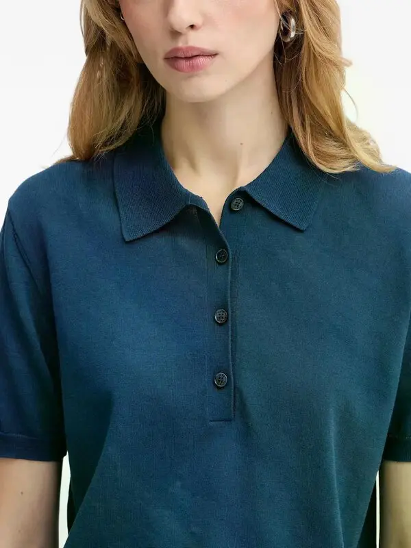 Patrizia Pepe Buttoned Polo Top
