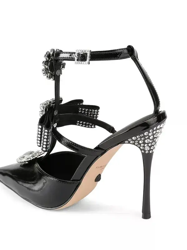 Kurt Geiger Bow Point Gladiator Embellished Pumps - Black