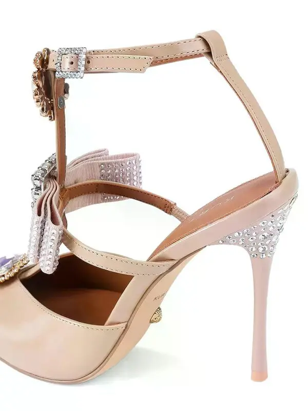 Kurt Geiger Bow Point Gladiator Embellished Pumps - Pink