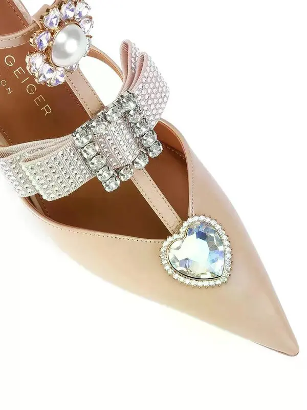 Kurt Geiger Bow Point Gladiator Embellished Pumps - Pink