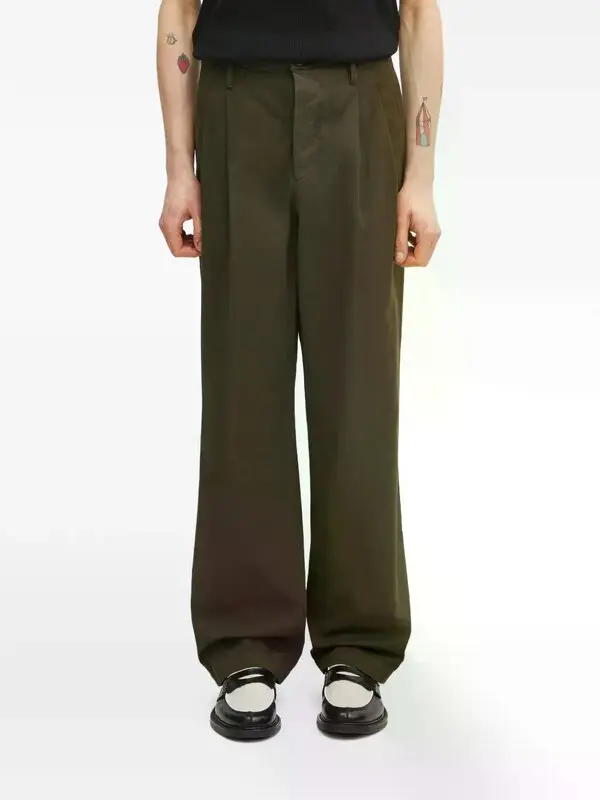 C.P. COMPANY Pleated Straight-leg Trousers