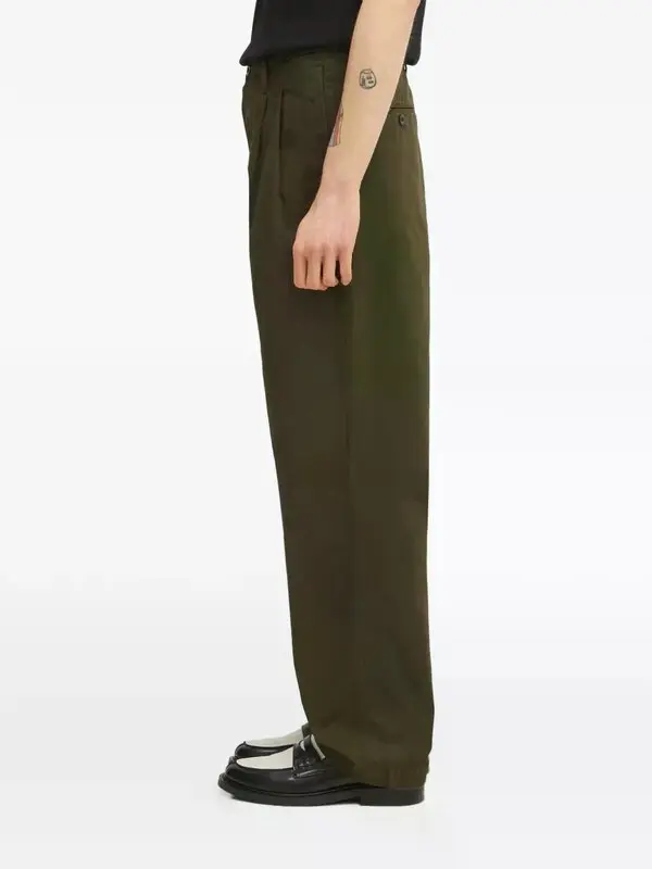 C.P. COMPANY Pleated Straight-leg Trousers