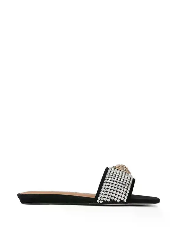 Kurt Geiger Kensington Embellished Slides - Black