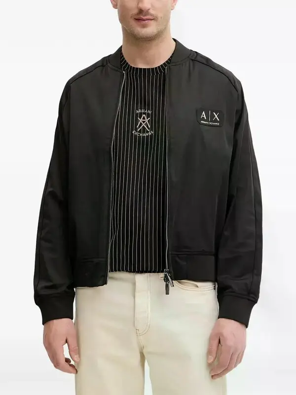 Armani Exchange Logo-patch Bomber Jacket