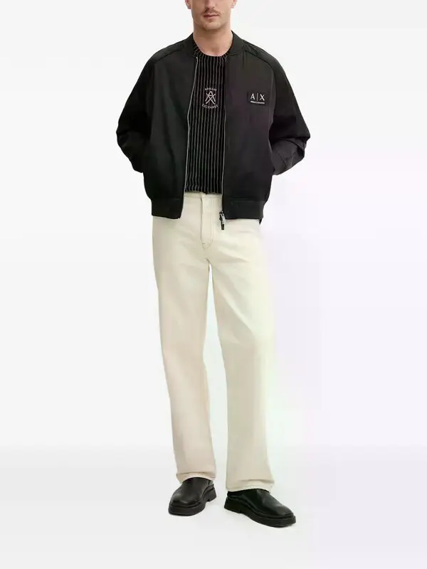 Armani Exchange Logo-patch Bomber Jacket
