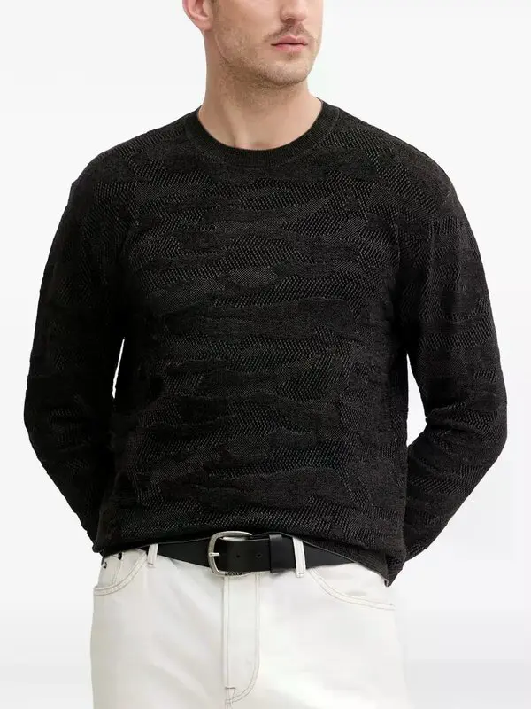 Armani Exchange Textured Knit Sweater