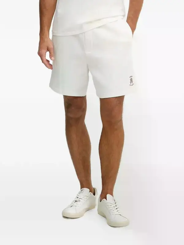 Armani Exchange Logo-embroidered Shorts - White