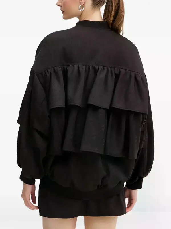 Armani Exchange Ruffled Bomber Jacket
