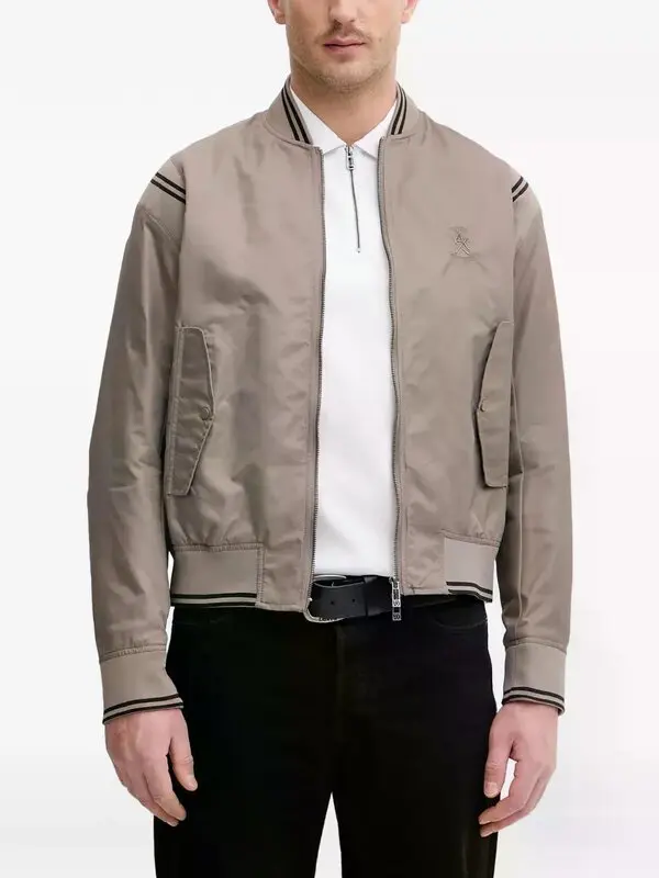 Armani Exchange Logo-embroidered Bomber Jacket