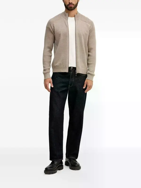 Armani Exchange Ribbed Zip Cardigan