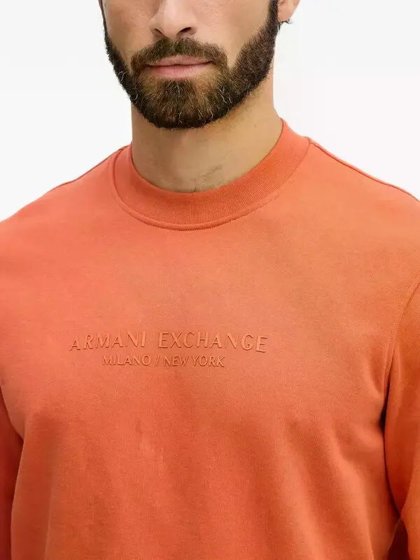 Armani Exchange Logo-detail Sweatshirt - Orange