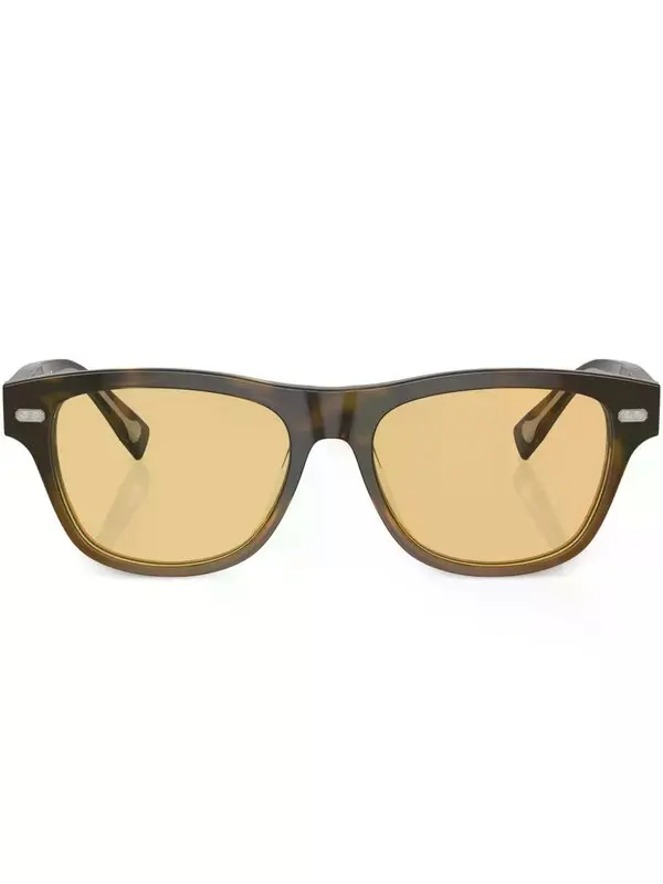 Brunello Cucinelli Rectangle Sunglasses - Green