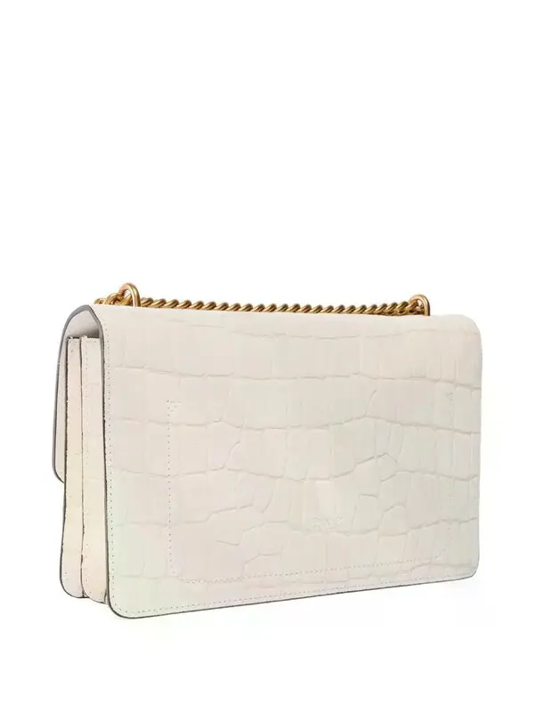 Pinko Crocodile-effect Birds Cross Body Bag