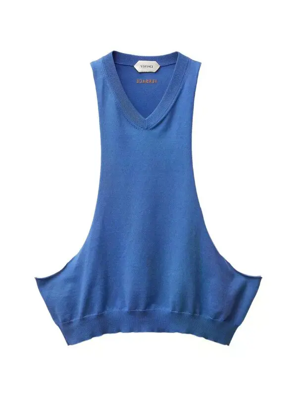 Versace Cotton Knit Tank Top