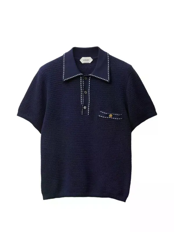 Versace Cotton Knit Polo