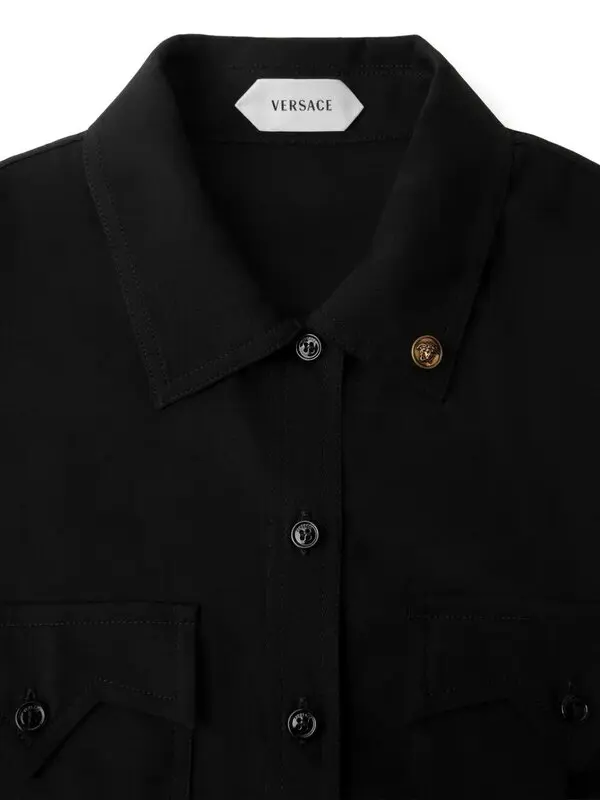 Versace Buttoned Pocket Dress