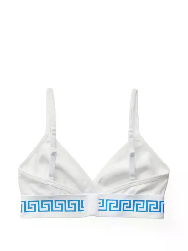Versace Ribbed Cotton-jersey Bralette