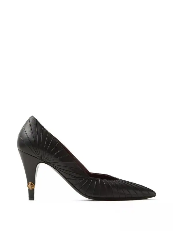 Versace Leather Pumps - Black