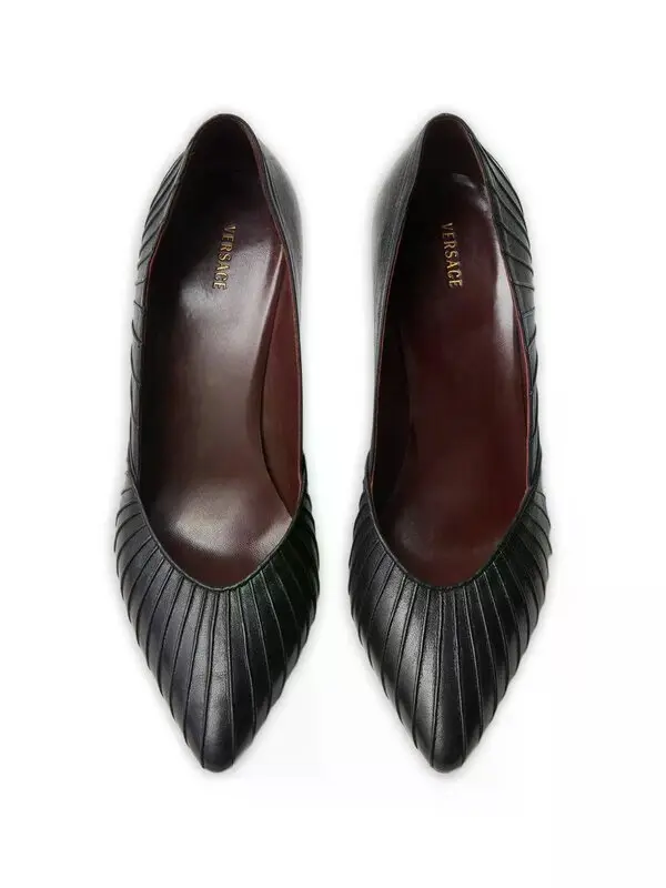 Versace Leather Pumps - Black