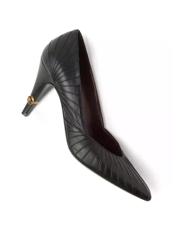 Versace Leather Pumps - Black
