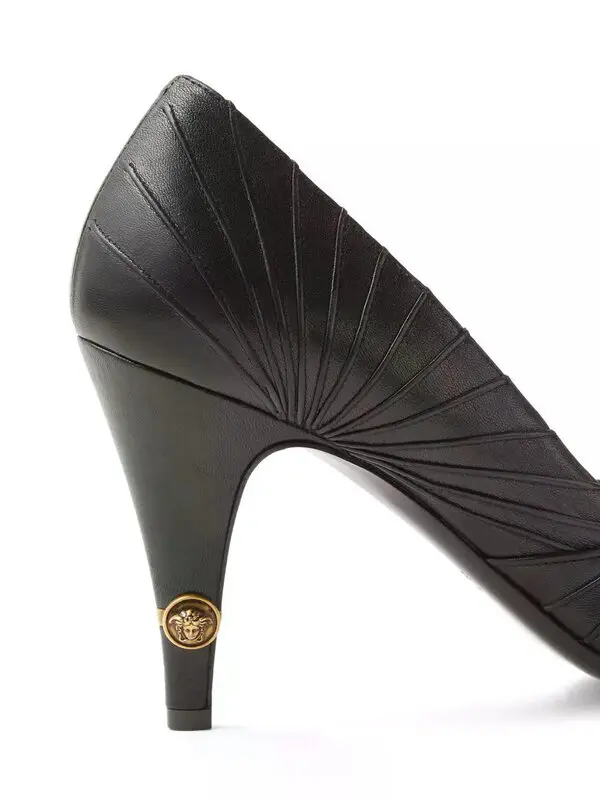 Versace Leather Pumps - Black