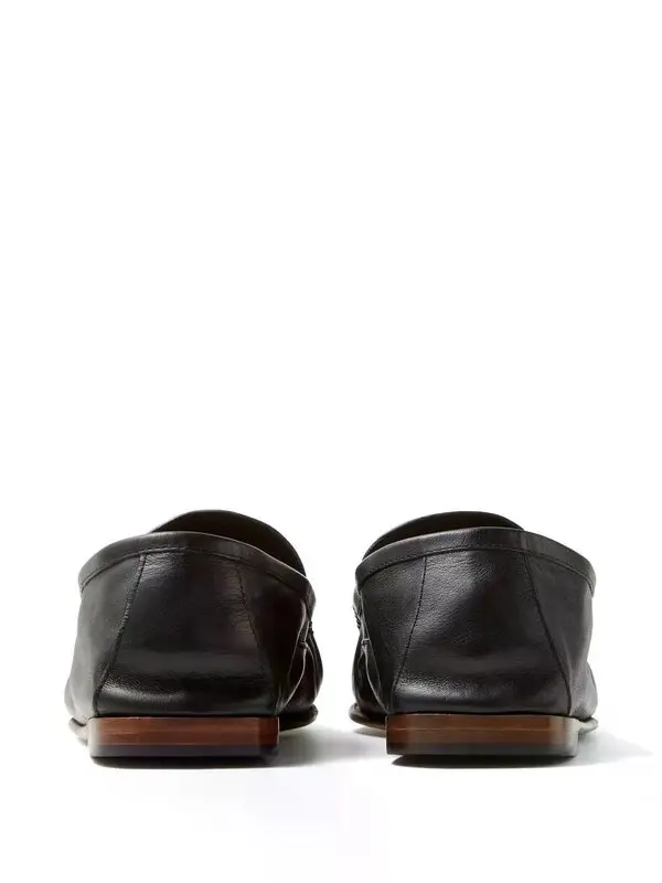 Versace Guanto Leather Driving Loafers