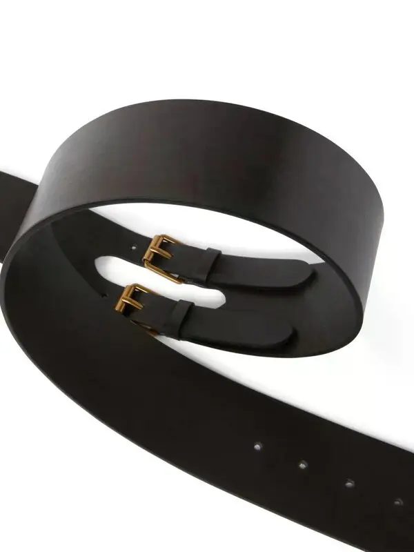 Pinko Buckle Leather Belt - Brown