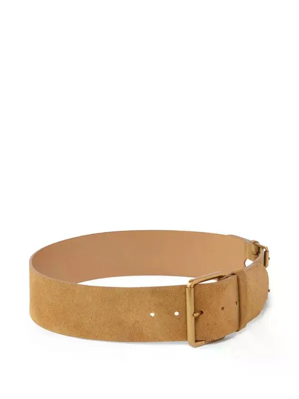 Pinko Buckle Leather Belt - Neutrals