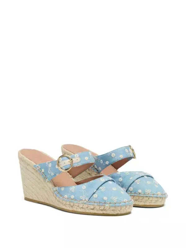 MALONE SOULIERS Farah Floral Wedge Espadrilles