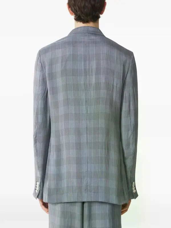 LANVIN Double-breasted Checked Blazer
